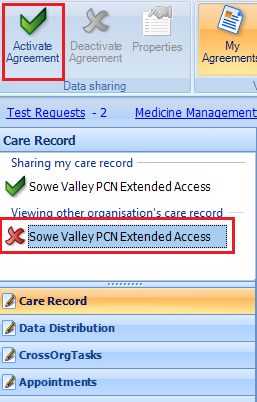 Activate Data Sharing Agreements – Digital PCN HUB Optimisation